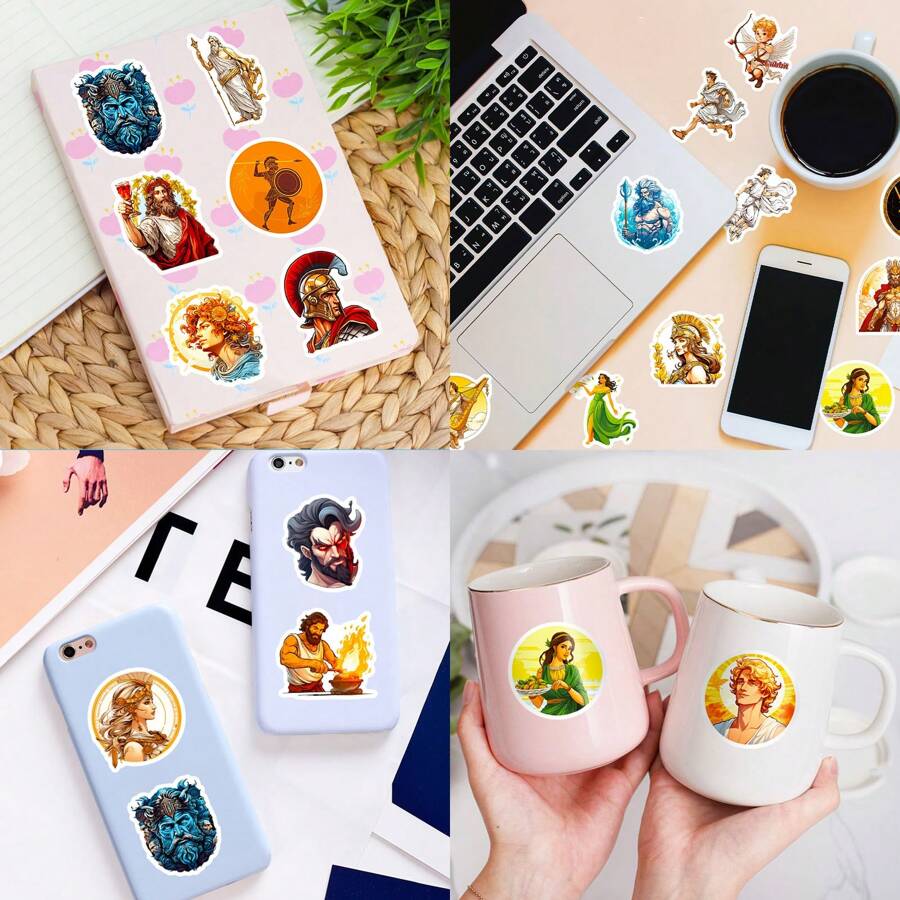 100pcs Greek Mythology Stickers Pack, Aesthetics Greek Mythology ...