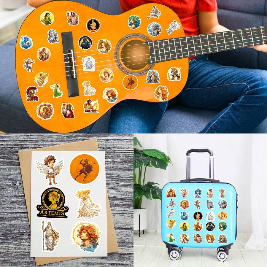 100pcs Greek Mythology Stickers Pack, Aesthetics Greek Mythology ...