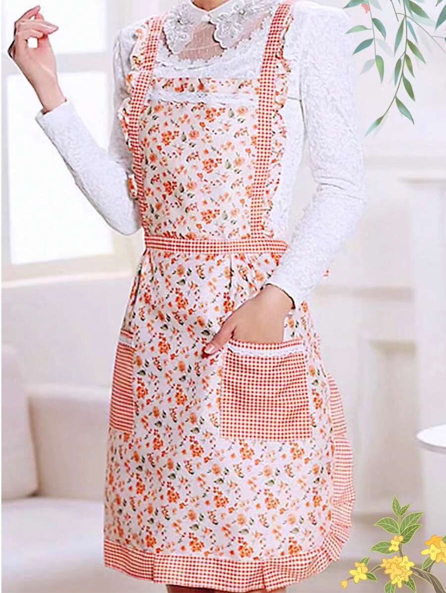 1pc Random Delivery Apron, Kitchen Apron For Women, Korean Style ...