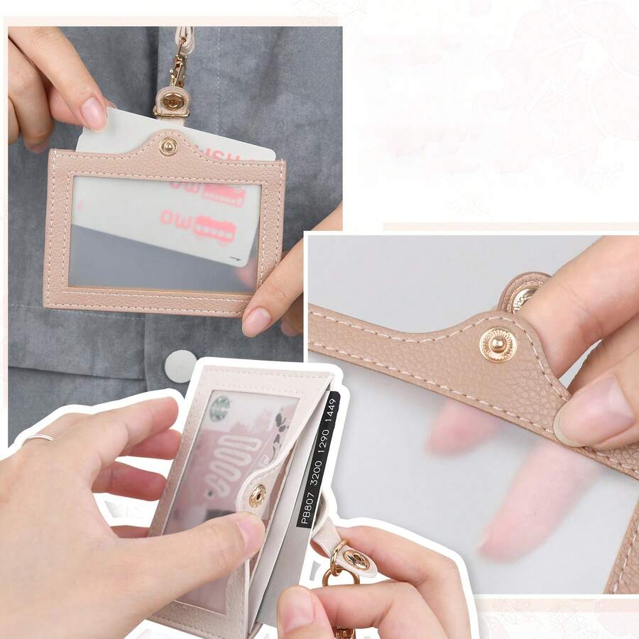 Id Card Holder Horizontal Style Ticket Holder Wallet Business Card ...