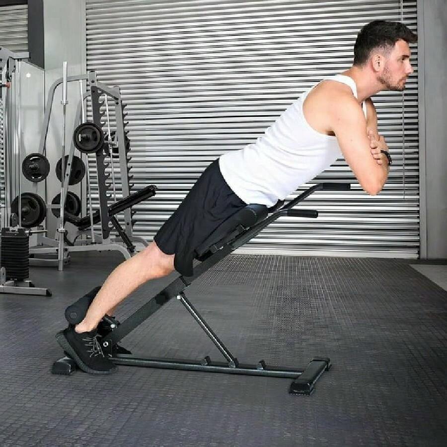 Dlandhome Roman Chair Back Extension Machine, Hyperextension Bench For ...