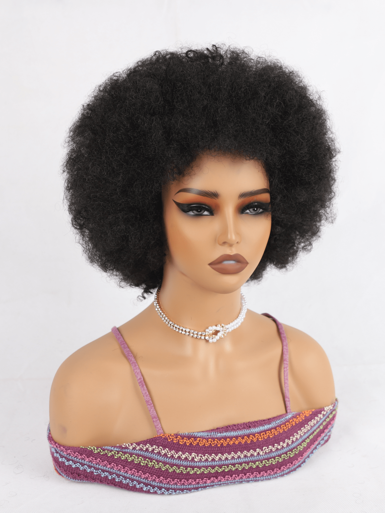 Perucas Afro Curtas Para , Perucas 70's Afro Puff Sem Cola, Perucas ...