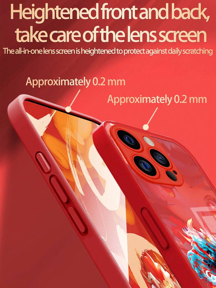 Koolife Glass Backplate Phone Case Compatible With IPhone 14/14 Pro ...