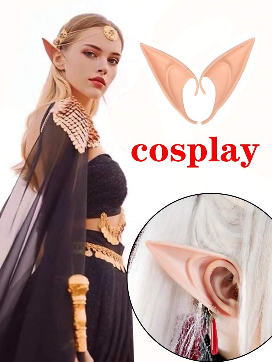 1 Pair Elf Ears For Characters Cosplay, Angel Ears, Dance Party Dress ...