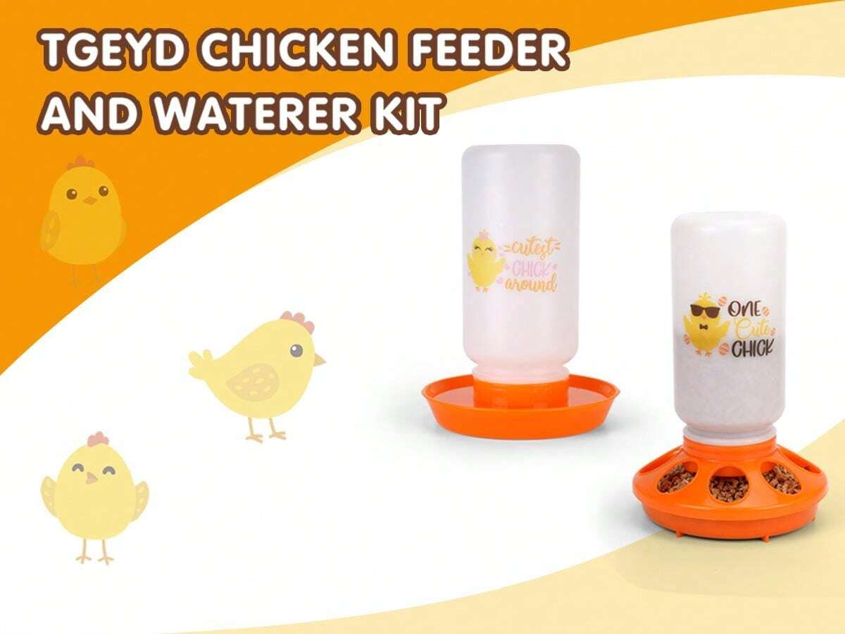 Kit De Comedero Y Bebedero De Pollito - Accesorios Para Pollitos De Gallinero - Conjunto De ...