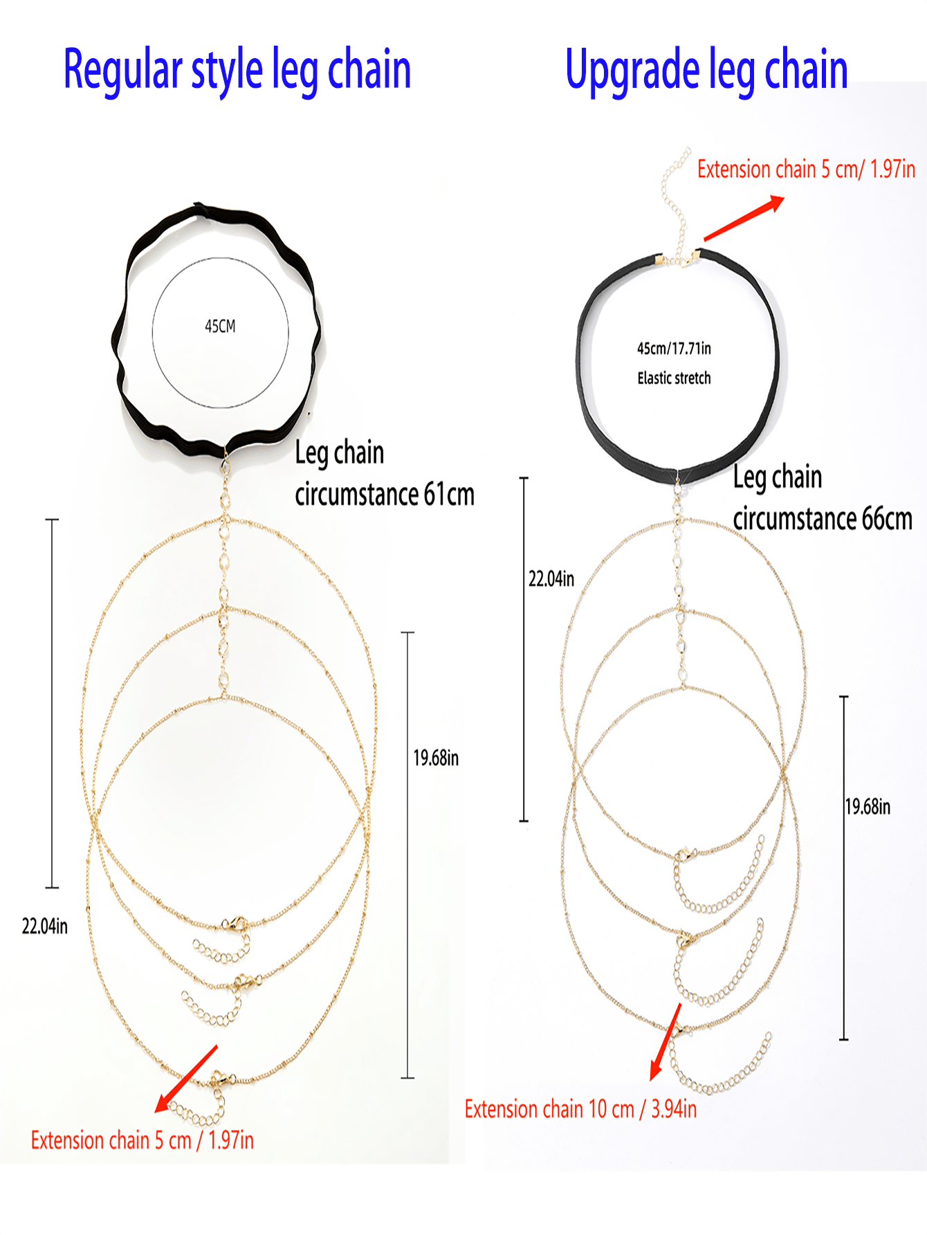 1pc Elegant & Sexy Geometric Star Shaped Rhinestone Tassel Leg Chain For Beach Vacation; Plus ...