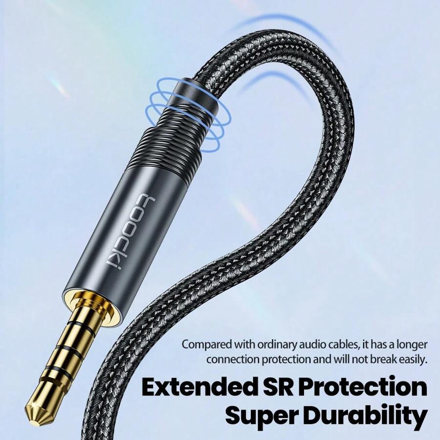 Toocki 3.5mm Audio Extension Cable Male To Feamle 3.5mm Jack AUX Cable ...