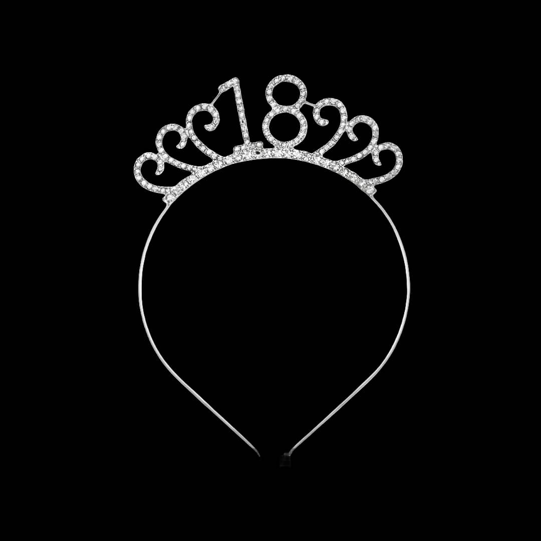 1pc, 18th Birthday Crown,Crystal Crown Birthday Anniversary Decoration ...
