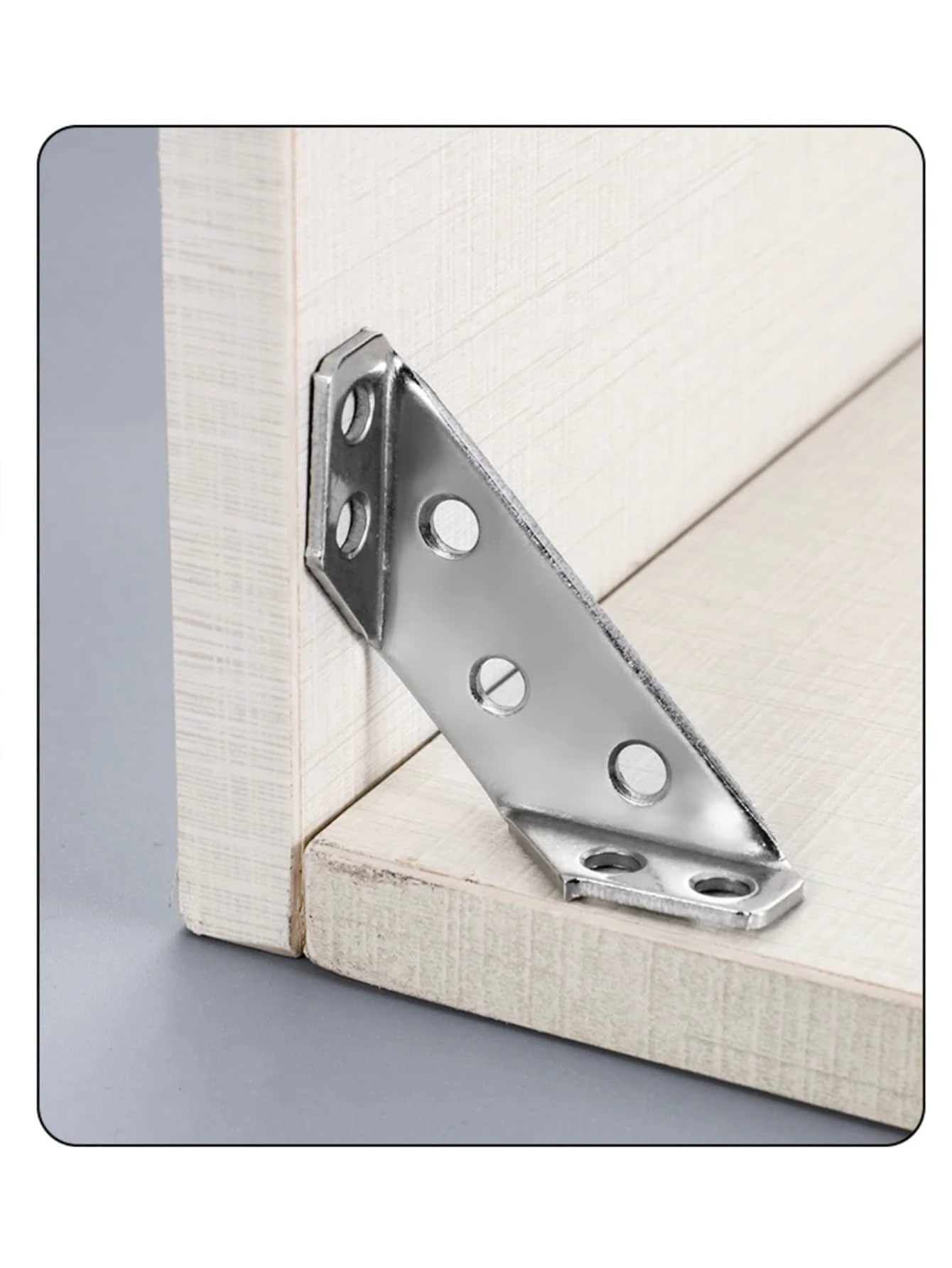 90 Degree Reinforced Stainless Steel Angle Bracket, L Shaped Right ...