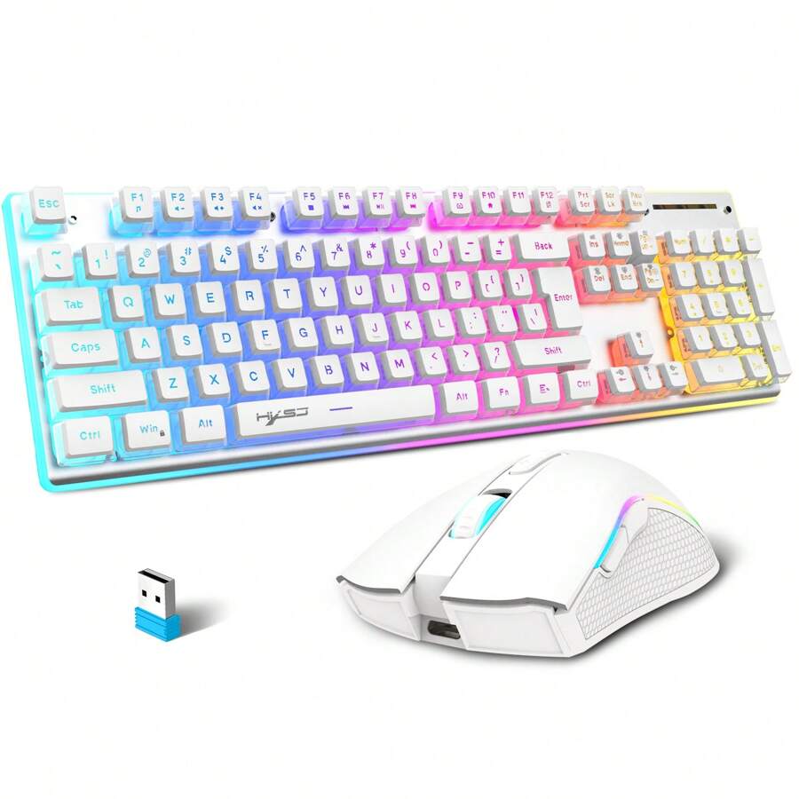 ATTACK SHARK ATTACK SHARK Wireless Gaming Keyboard & Mouse Combo, Semi ...