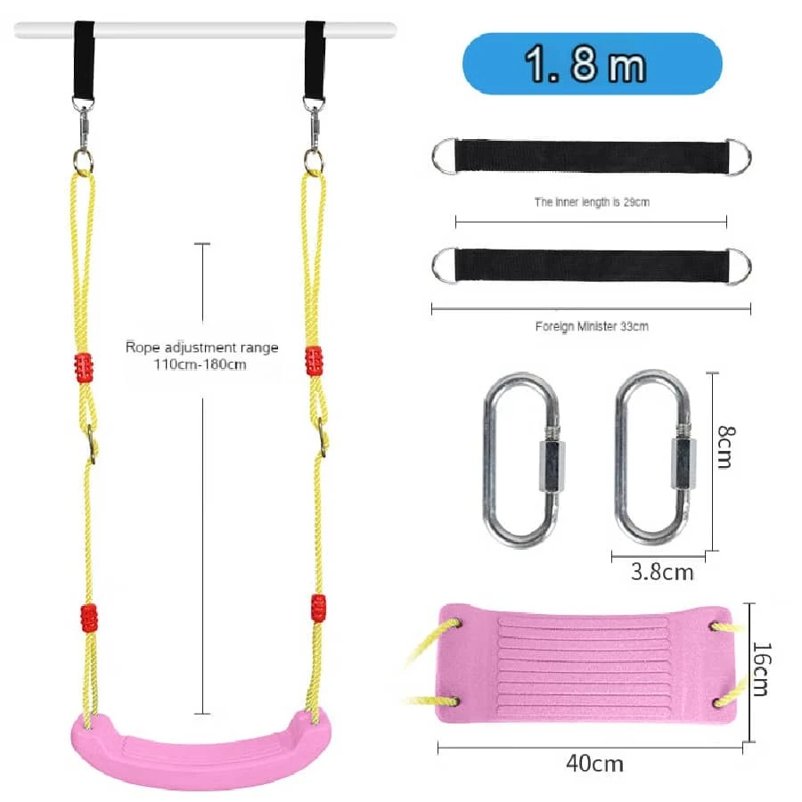 Adjustable Children's Curved Board Swing Seat For Kindergarten Kids ...