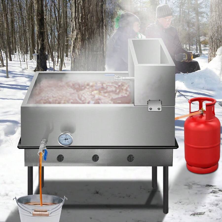 VEVOR Maple Syrup Evaporator Pan 30x16x19 Inch Stainless Steel Maple ...