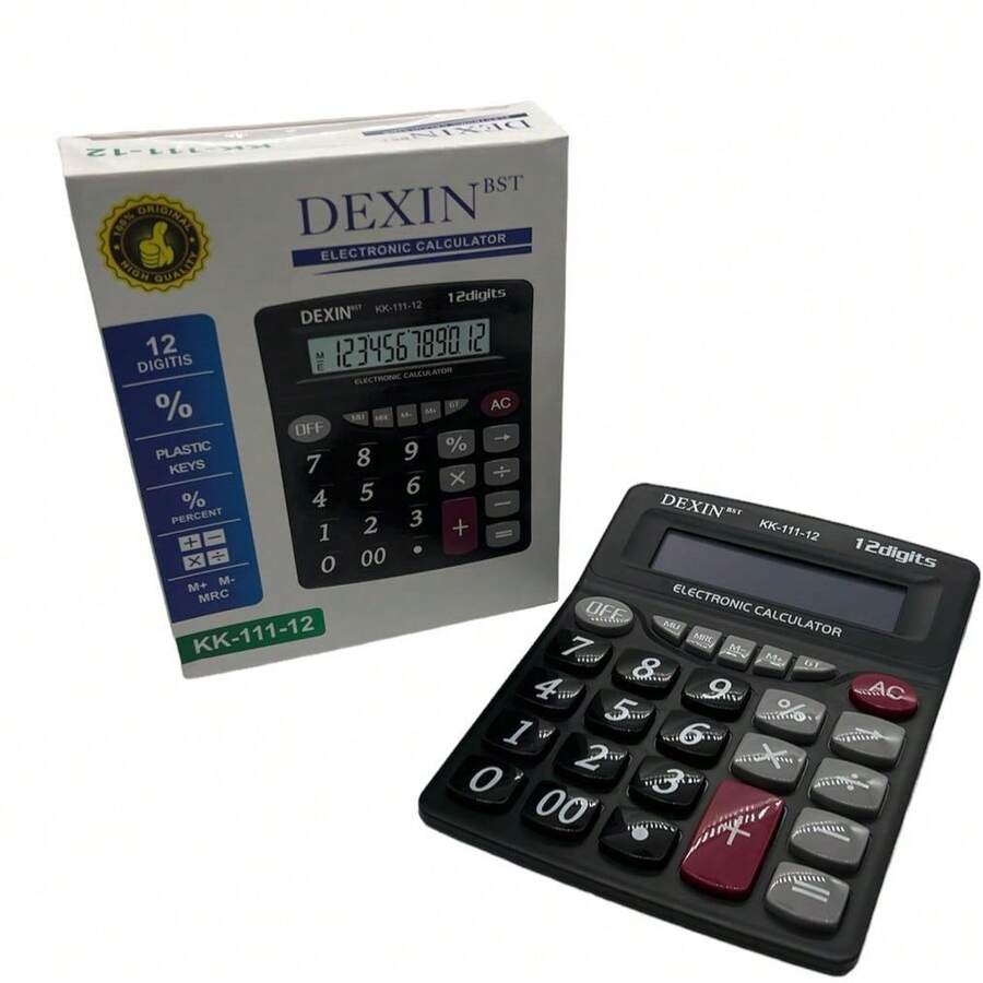 LARGE 12 DIGIT EXECUTIVE ELECTRONIC CALCULATOR - FOR THE OFFICE OR ...