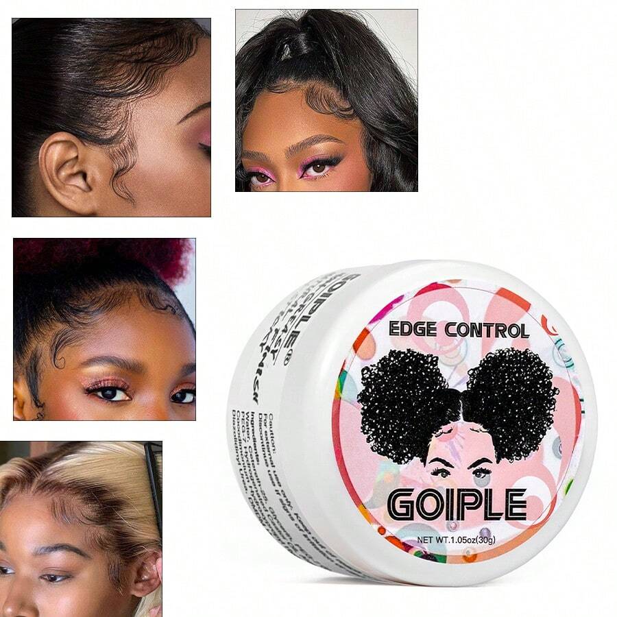 Goiple 30g Edge Control Wax, Strong Hold Non-Greasy Hair Gel, Hair Fly ...