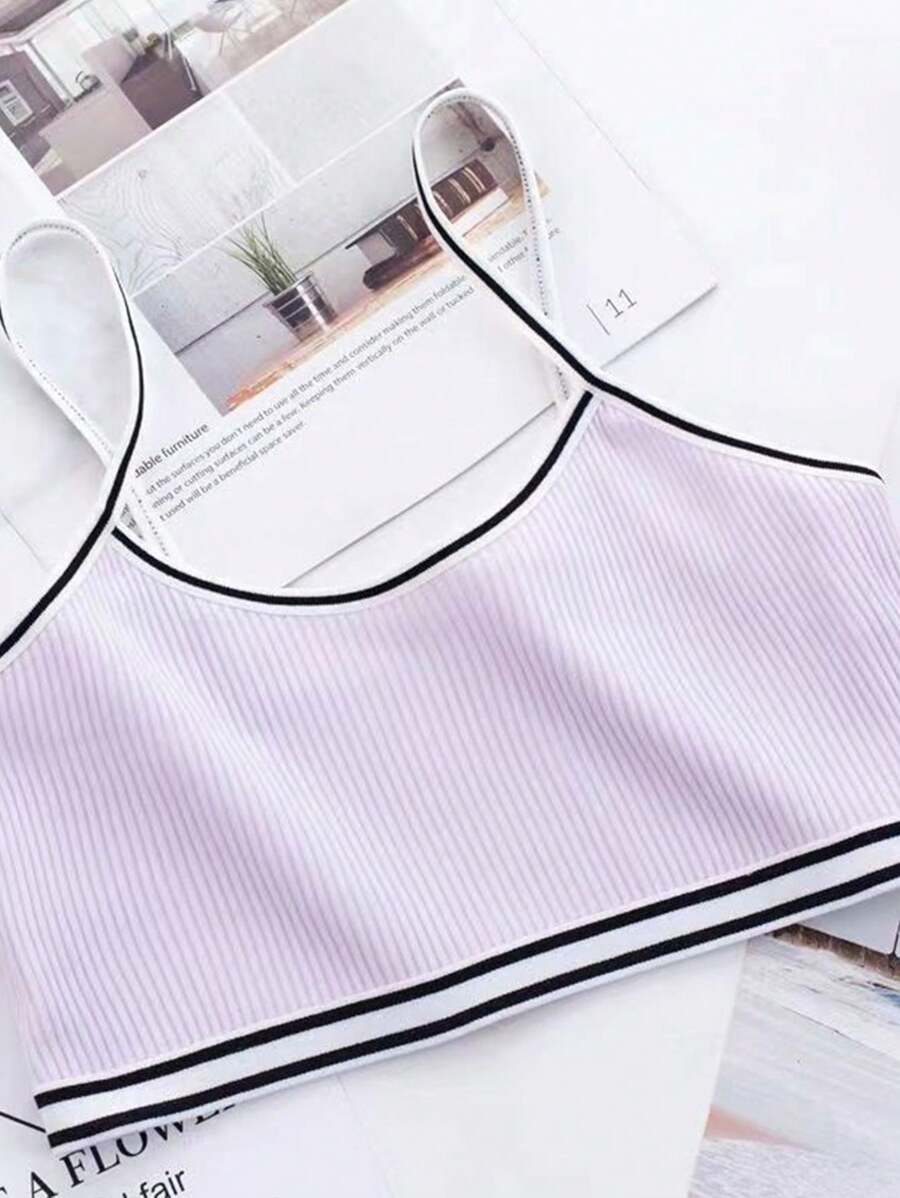 3pcs/Set Tween Girls' Camisole Puberty Underwear With Cami Straps, Soft ...