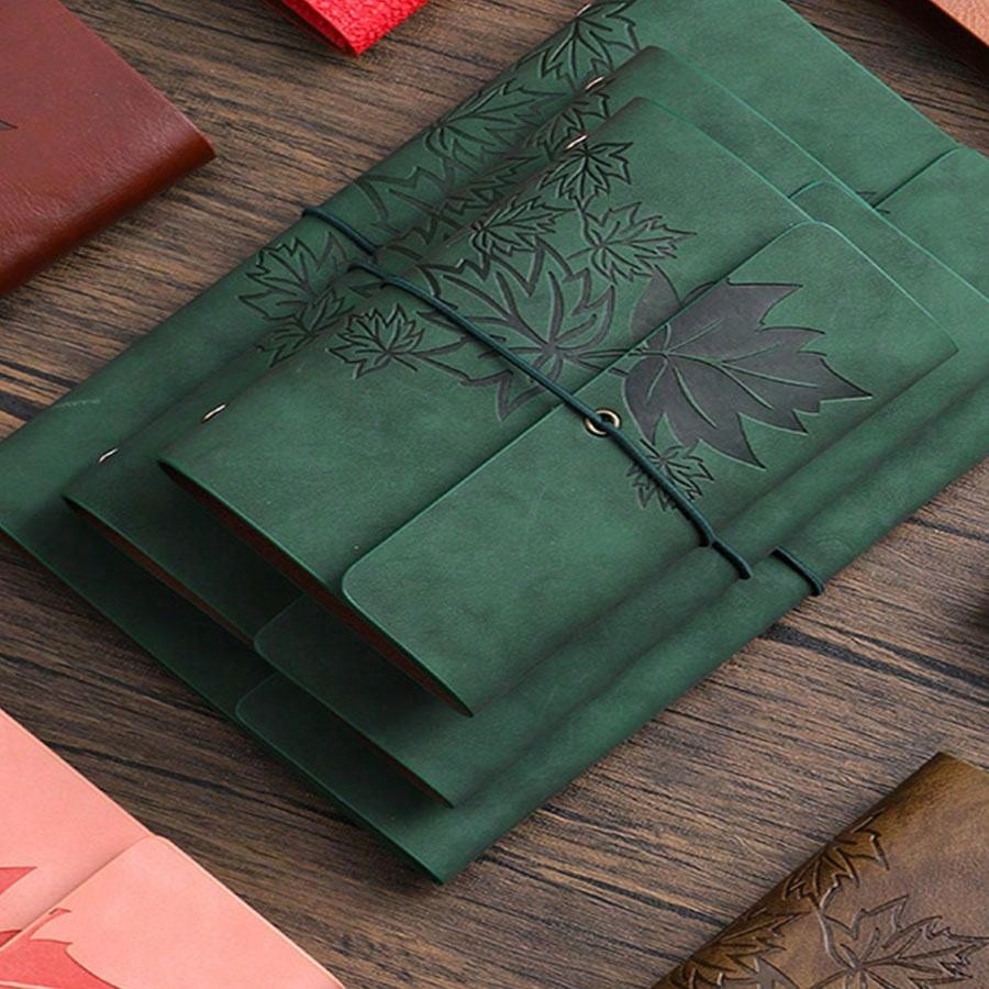 An A7 Creative Retro Maple Leaf Notebook | SHEIN EUR