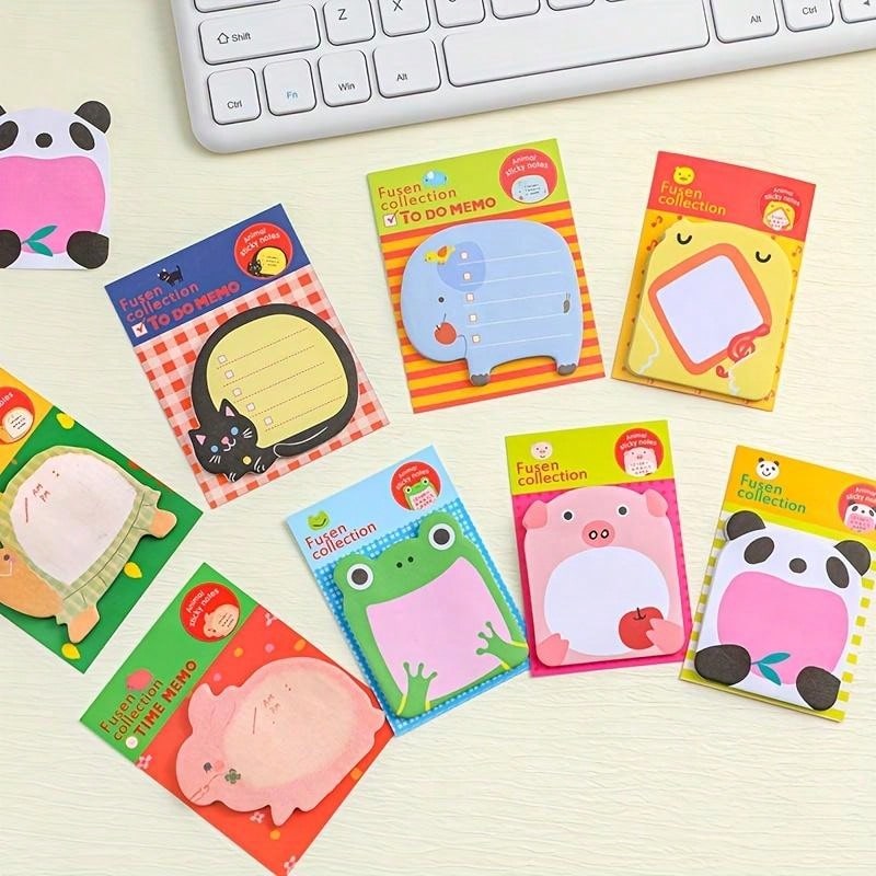 1Pc Stationery Animal Modeling Sticky Note Cute Creative Sticky Notes ...