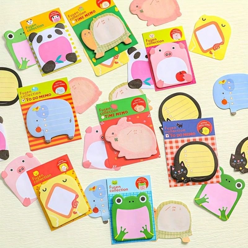 1Pc Stationery Animal Modeling Sticky Note Cute Creative Sticky Notes ...