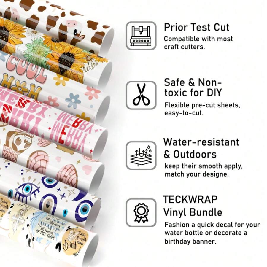 1pc Cool Mom Club Design UV DTF Cup Wraps For 16 Oz Glass Cup, UV DTF ...