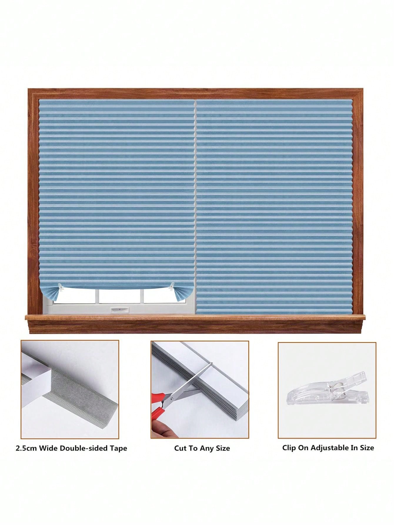 Cordless Temporary Blind, Self-Adhesive Folding Paper Light Blocking ...