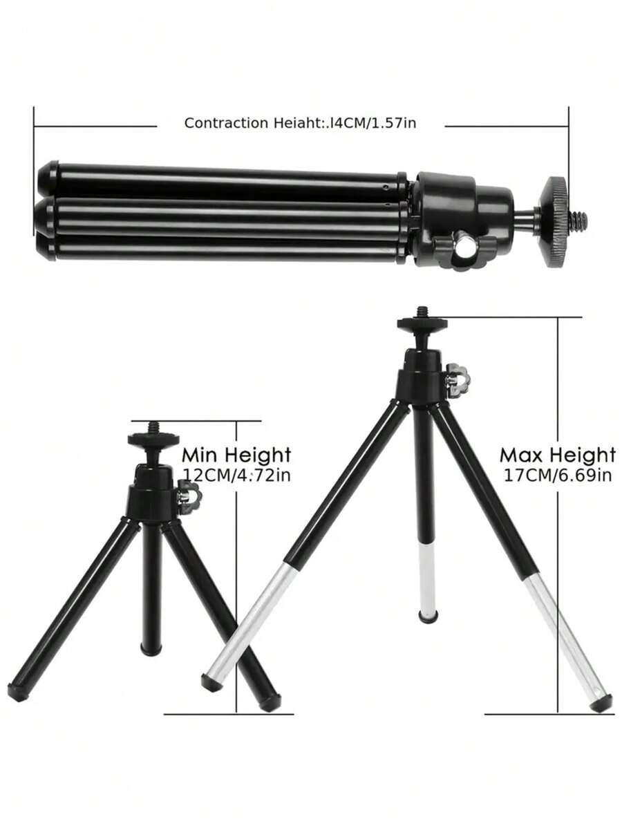 6-Inch Flat Lighting Panel With 2-Section Telescoping Tripod, Camera ...