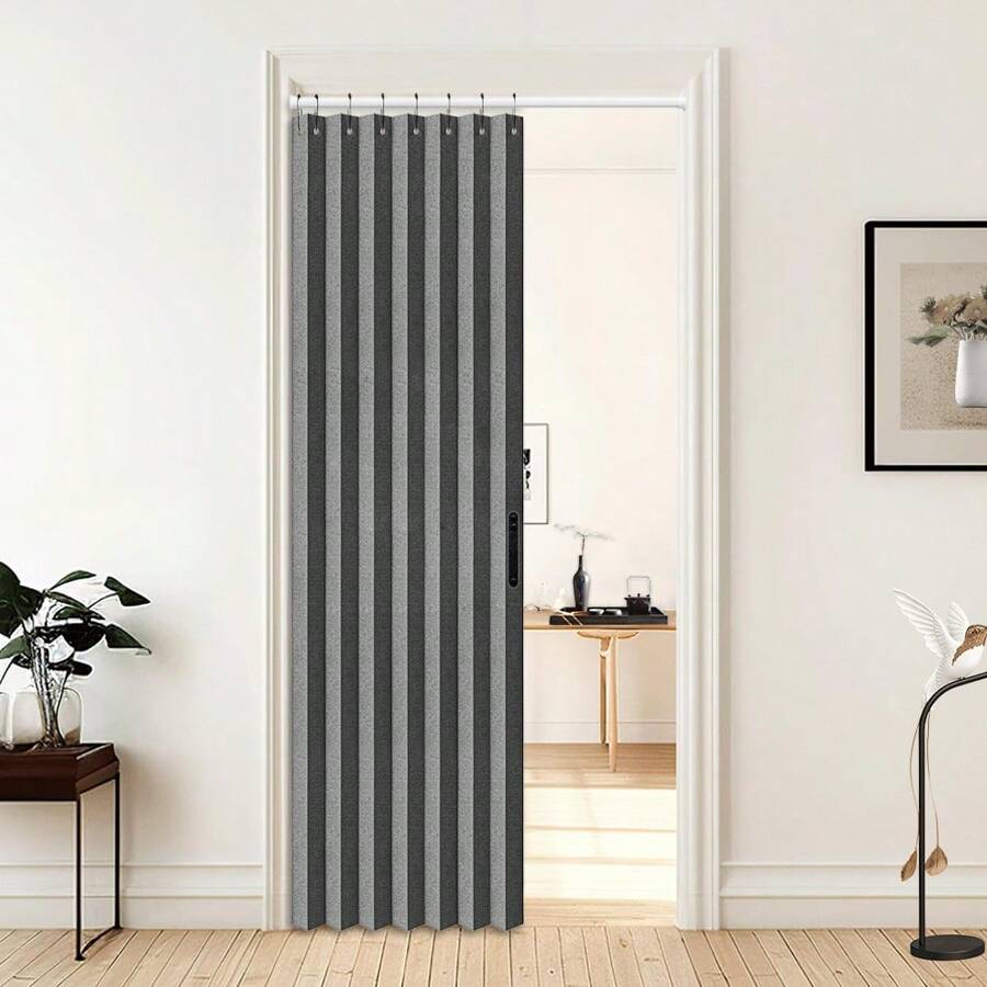 1 Pc Pleated Blackout Shades Set With Hooks Accordion Style Folding ...