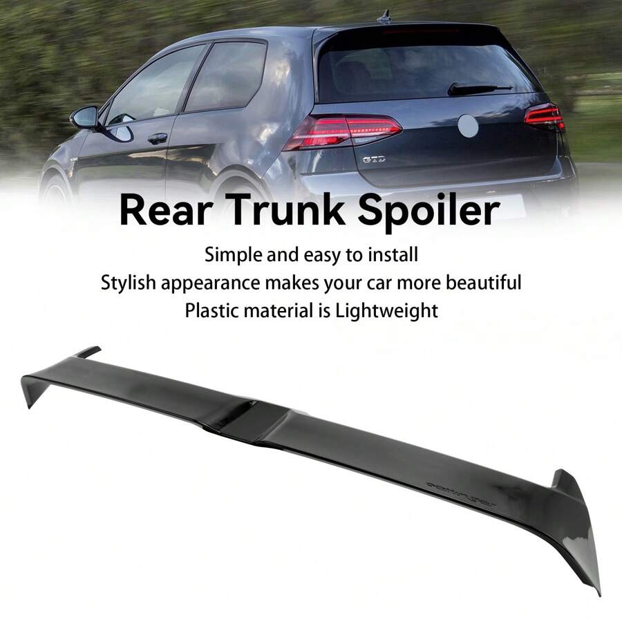 Oettinger Style Gloss Roof Boot Spoiler Fit For VW Golf R GTD GTI MK7 ...