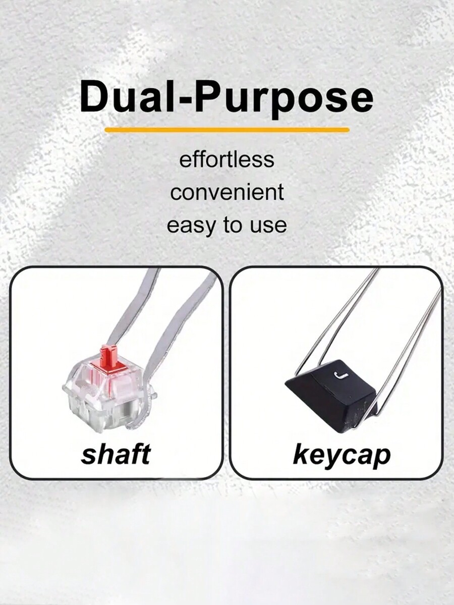 1pc Black Dual-Use Keycap Puller Steel Wire Metal Keycap Remover For ...