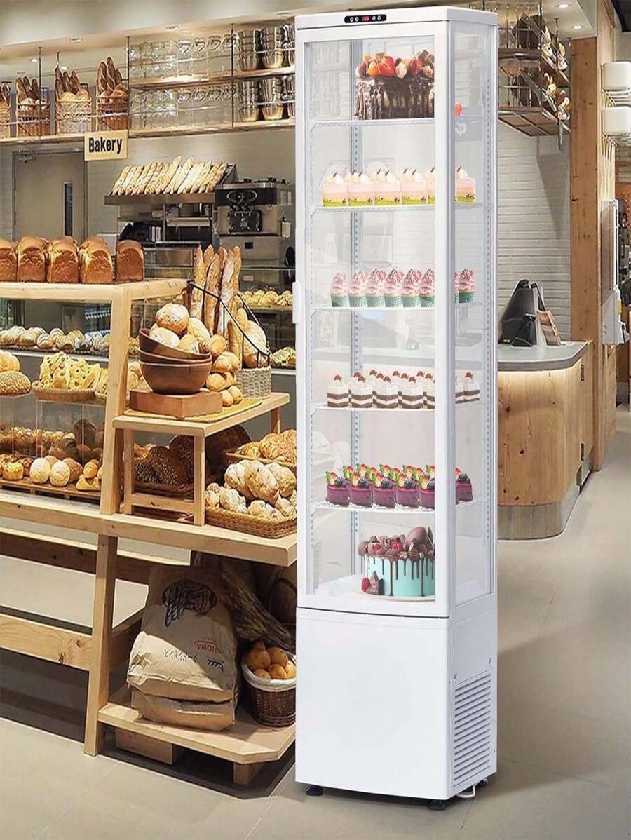 Commercial Refrigerator Display Case, 9.8 Cu.FT Single-Door Countertop ...