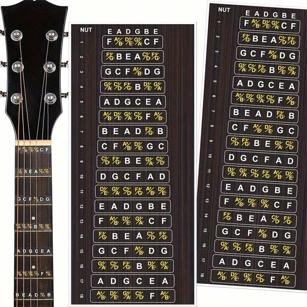 1 Pc Guitar Fretboard Stickers Folk Guitar Fretboard Stickers Electric ...