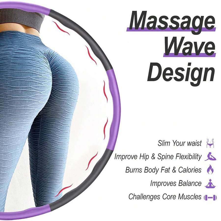 Hula Hoop Fitness Abdominal Muscle Exercise Padded Foldable, | SHEIN UK