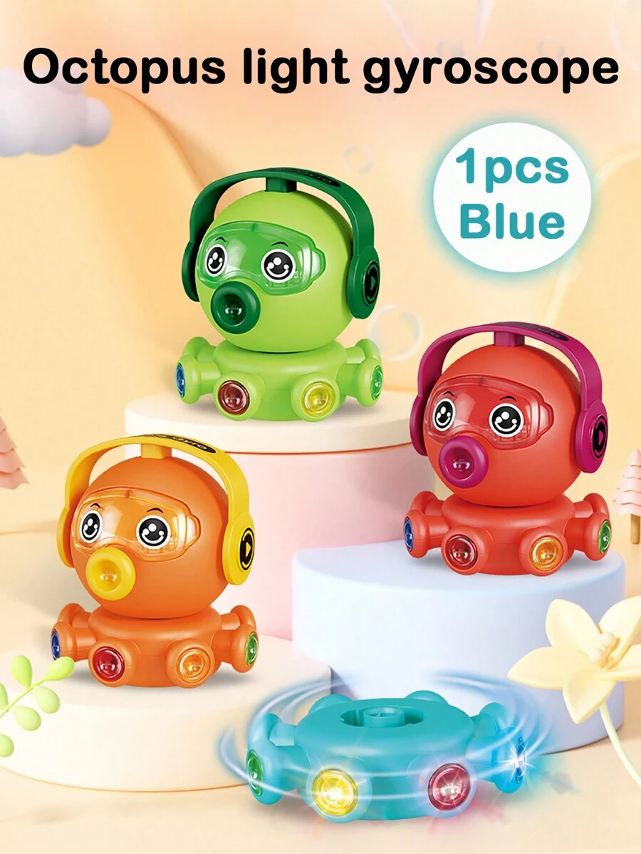 Cute Octopus Light-Up Gyroscope Toy With One-Key Launch Feature ...