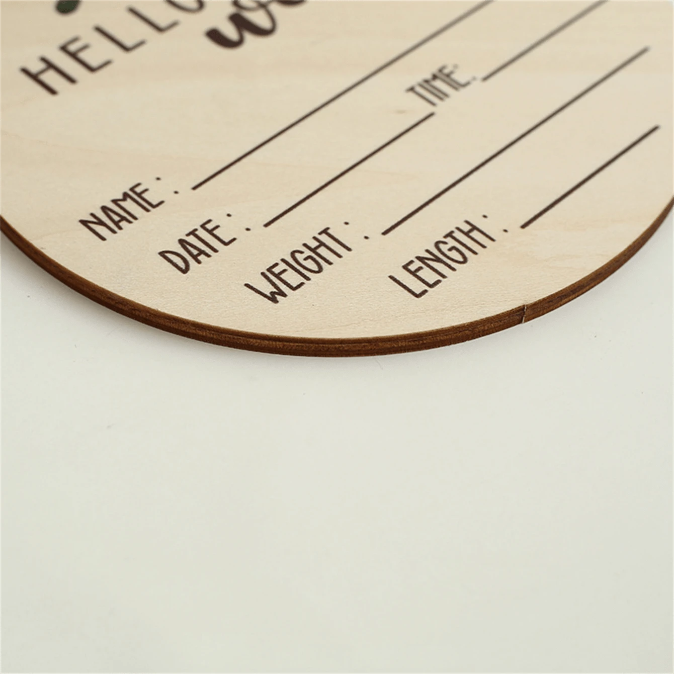 1PC Newborn Milestones Wooden Month Card Baby Full Month Birthday ...