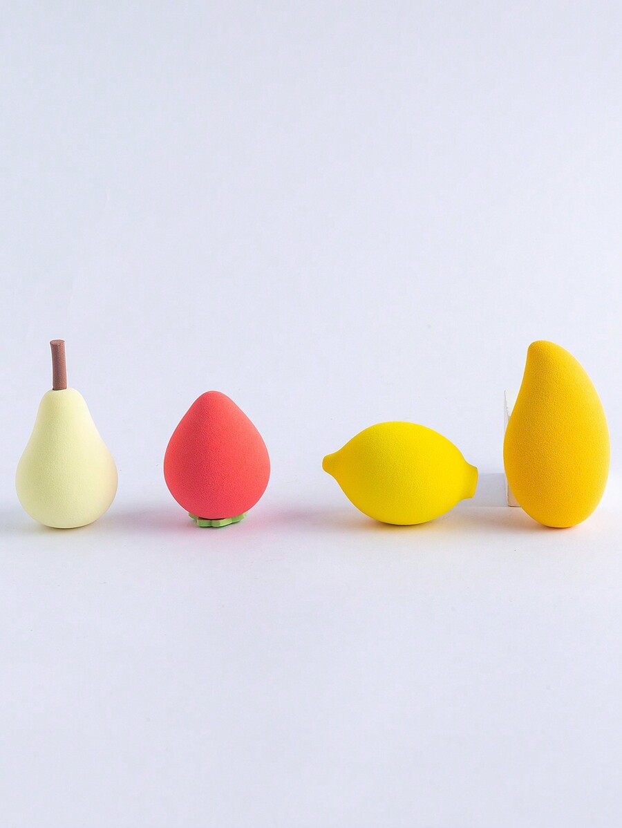 8pcs Fruit Shaped Makeup Sponge Set With Storage Box, For Natural ...