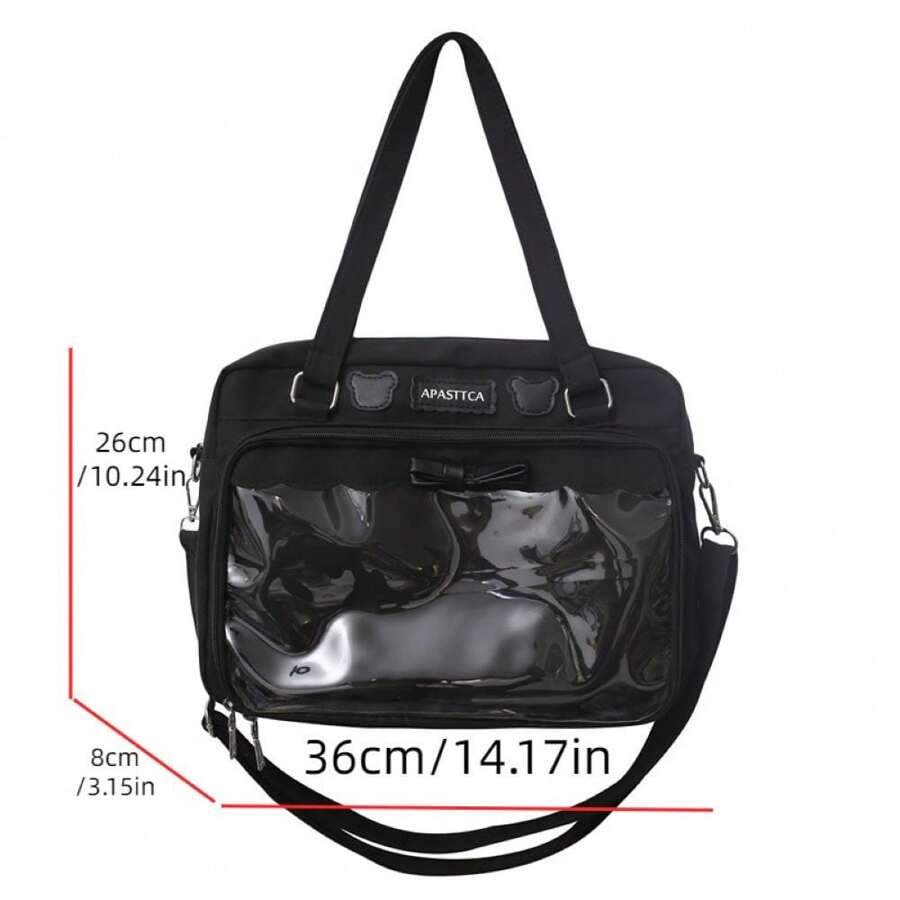 Cute Kawaii Transparent Nylon Badges And Dolls Itabag Fashion Girls JK ...