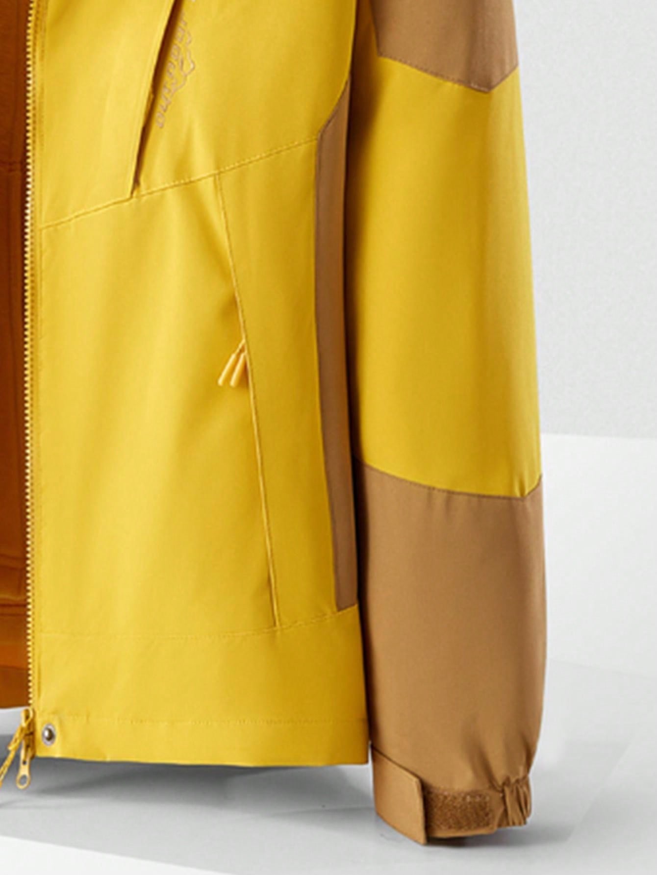 Men's Outdoor Windproof & Waterproof 3-In-1 Windbreaker Jacket With ...