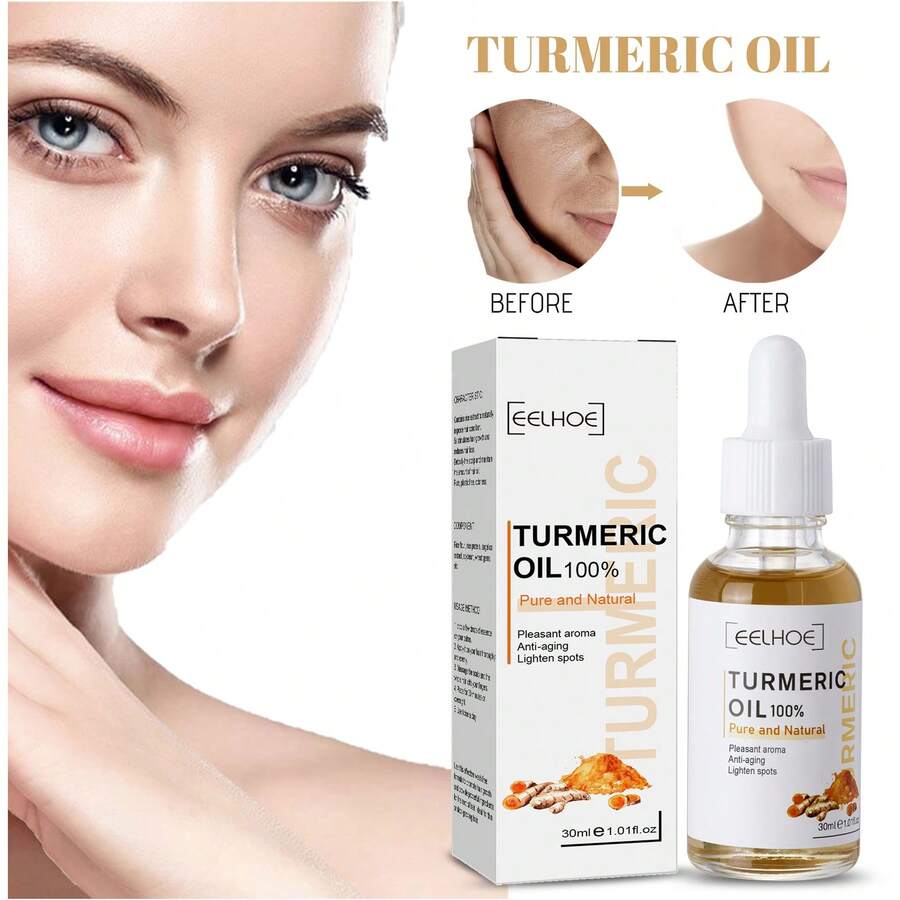 30ml Turmeric Oil Skin To Lightening Acne Dark Patches Acne Bright Skin ...