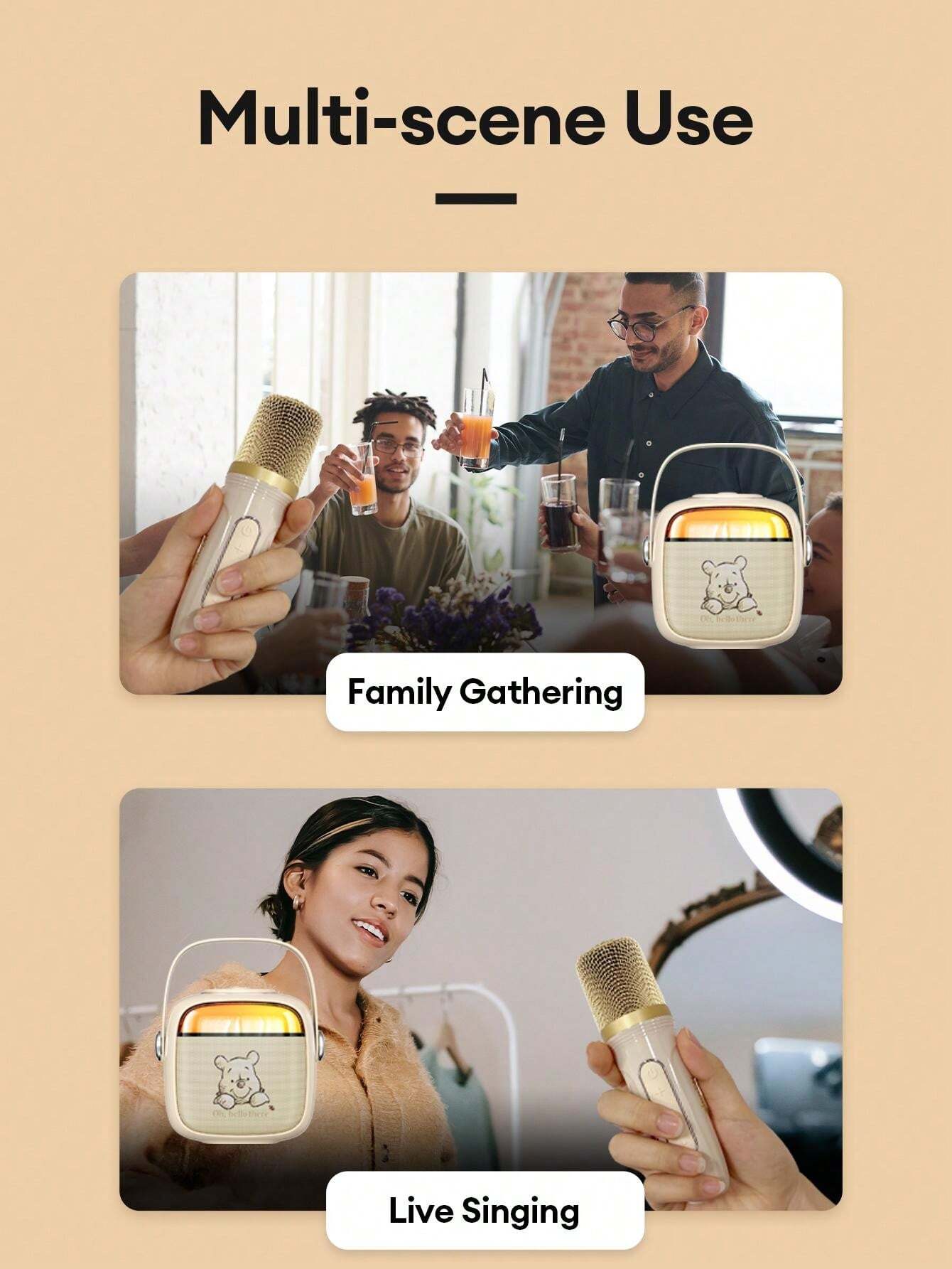 Qs-S3 Wireless Speaker & Microphone Combo Set, High Volume Outdoor ...