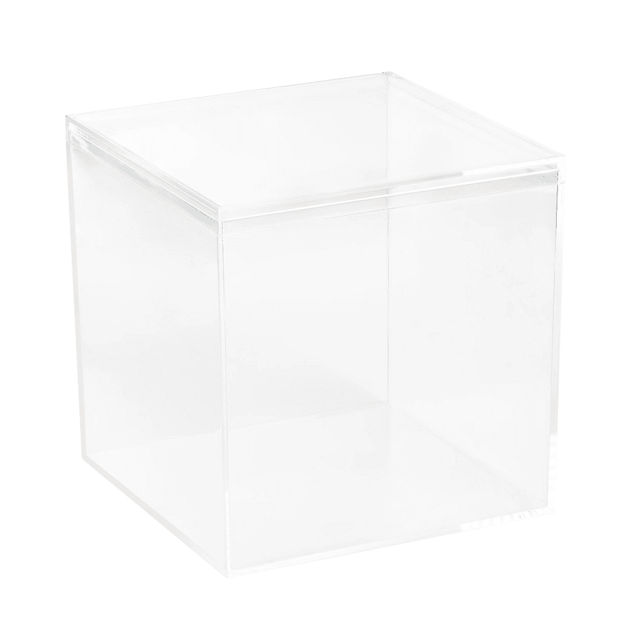 Clear Acrylic Boxes With Lid 5.875x5.875x5.875 Inches Pack Of 1 Box ...