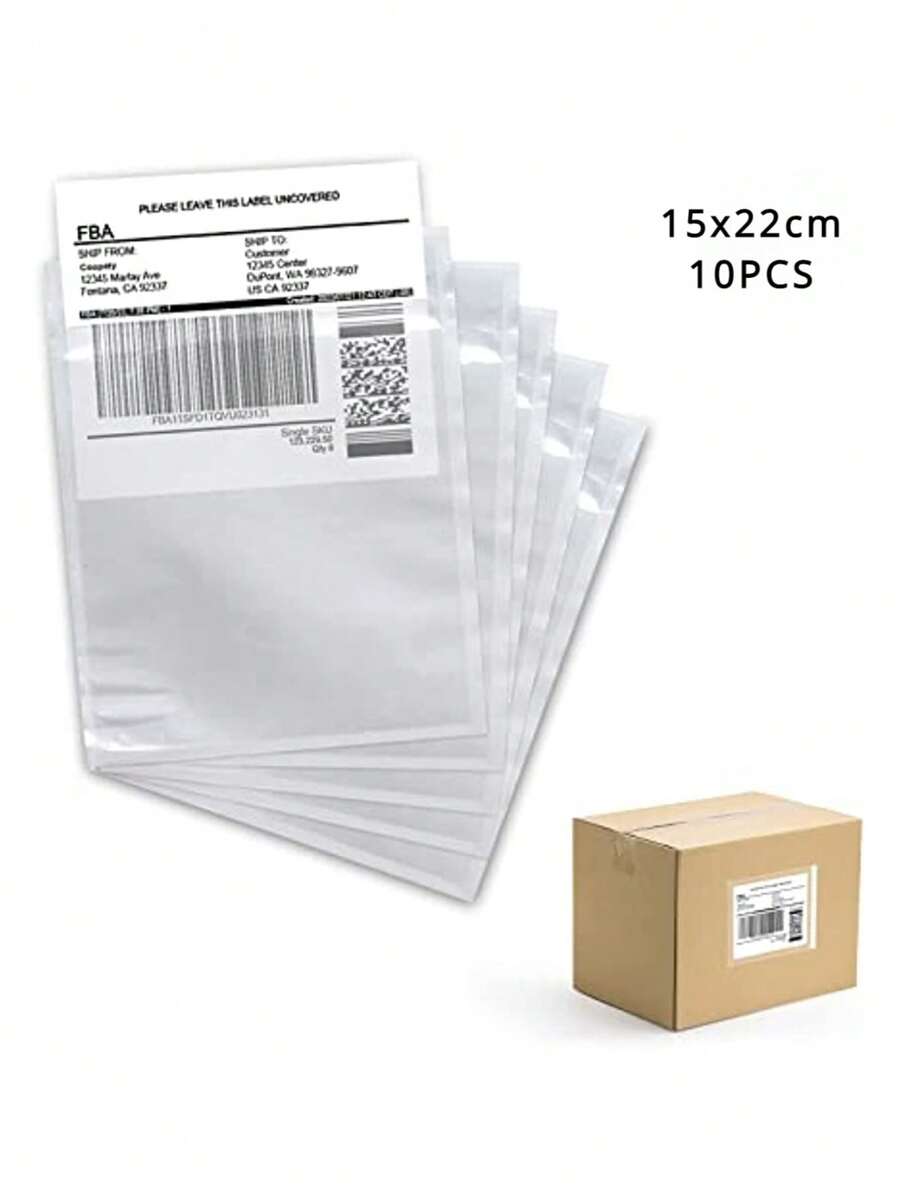 10PCS Packing List Pouches Packing Slip Envelope Pouches Clear Self ...