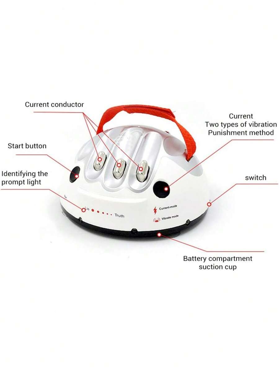 Micro Electric Shocking Lie Detector, Polygraph Test Finger Toy Truth ...