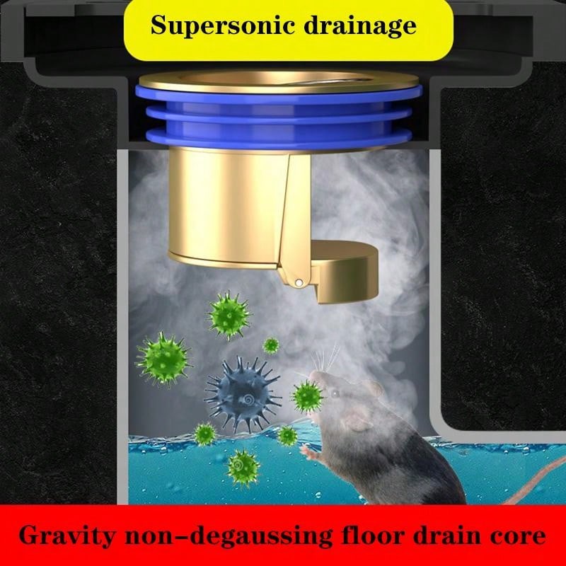 Gravity Drain Core Bathroom Is Equipped With A Floor Drain, Which Is ...