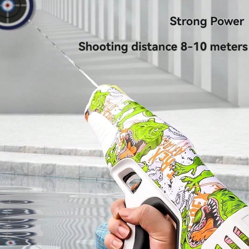 Dinosaur Themed Electric Water Spray Toy Gun With Rapid Fire, Auto ...