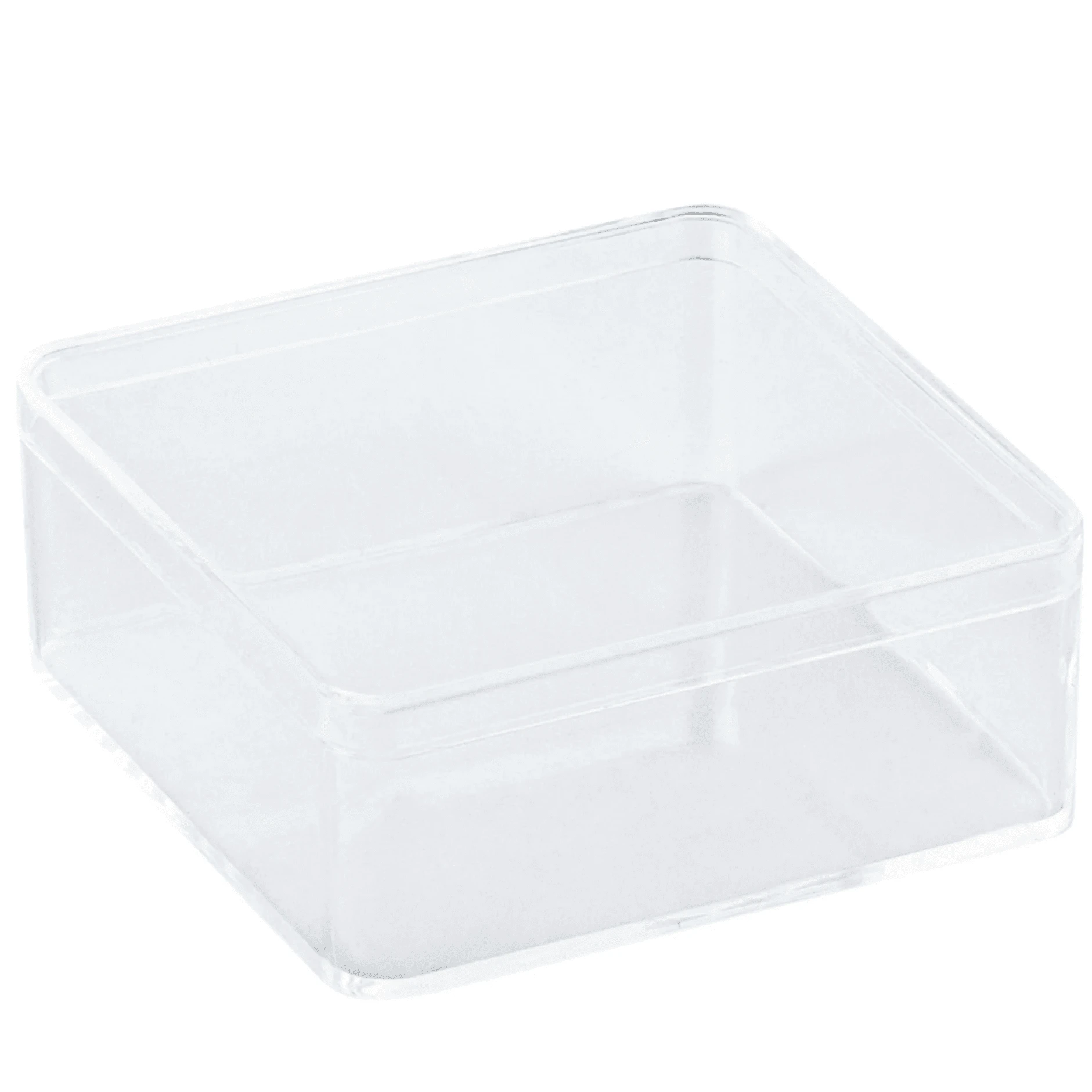 Clear Acrylic Boxes With Lid 3.375x3.375x1.37 Inches Pack Of 12 Storage ...