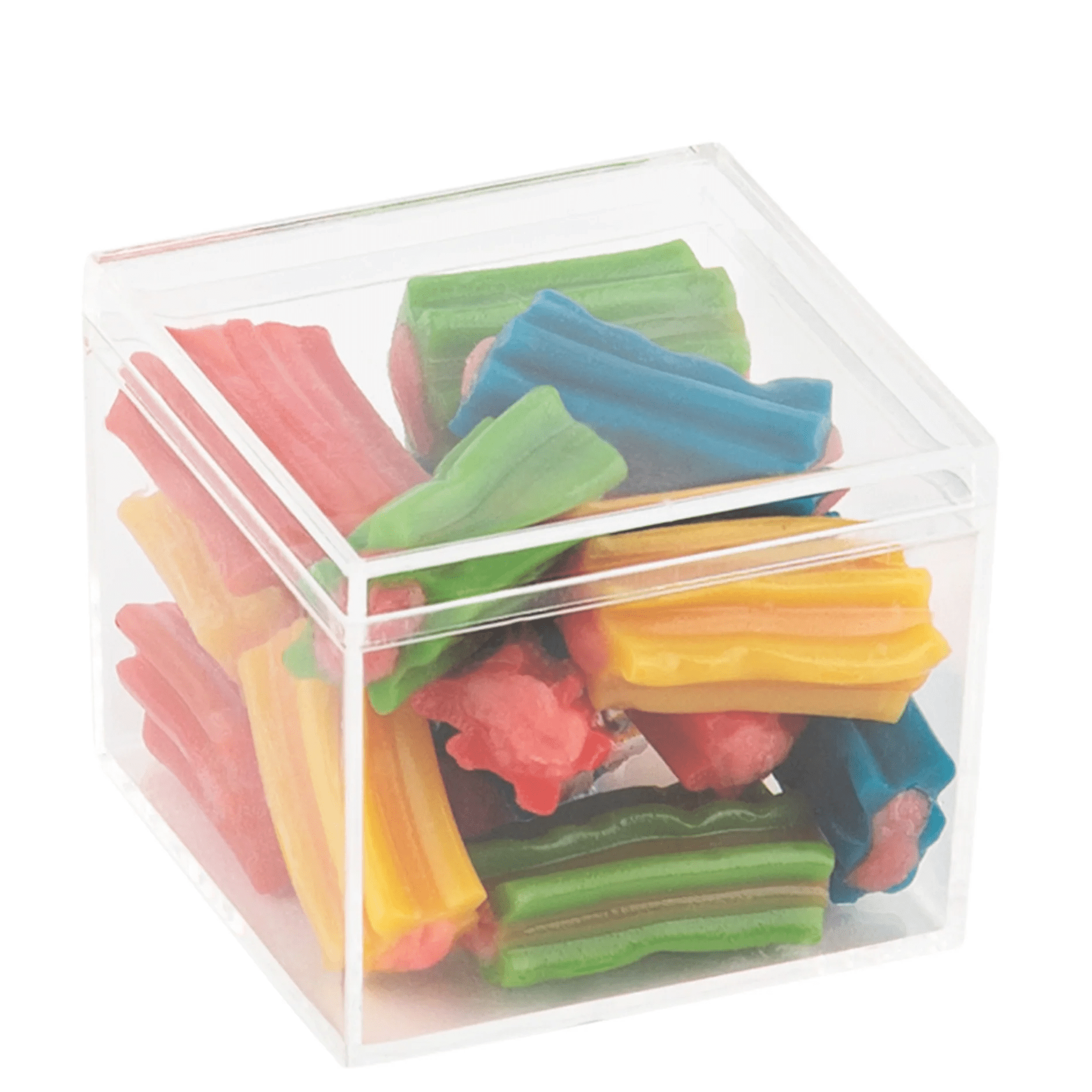Clear Acrylic Boxes With Lid 2.125x2.125x1.75 Inches Pack Of 12 Storage ...