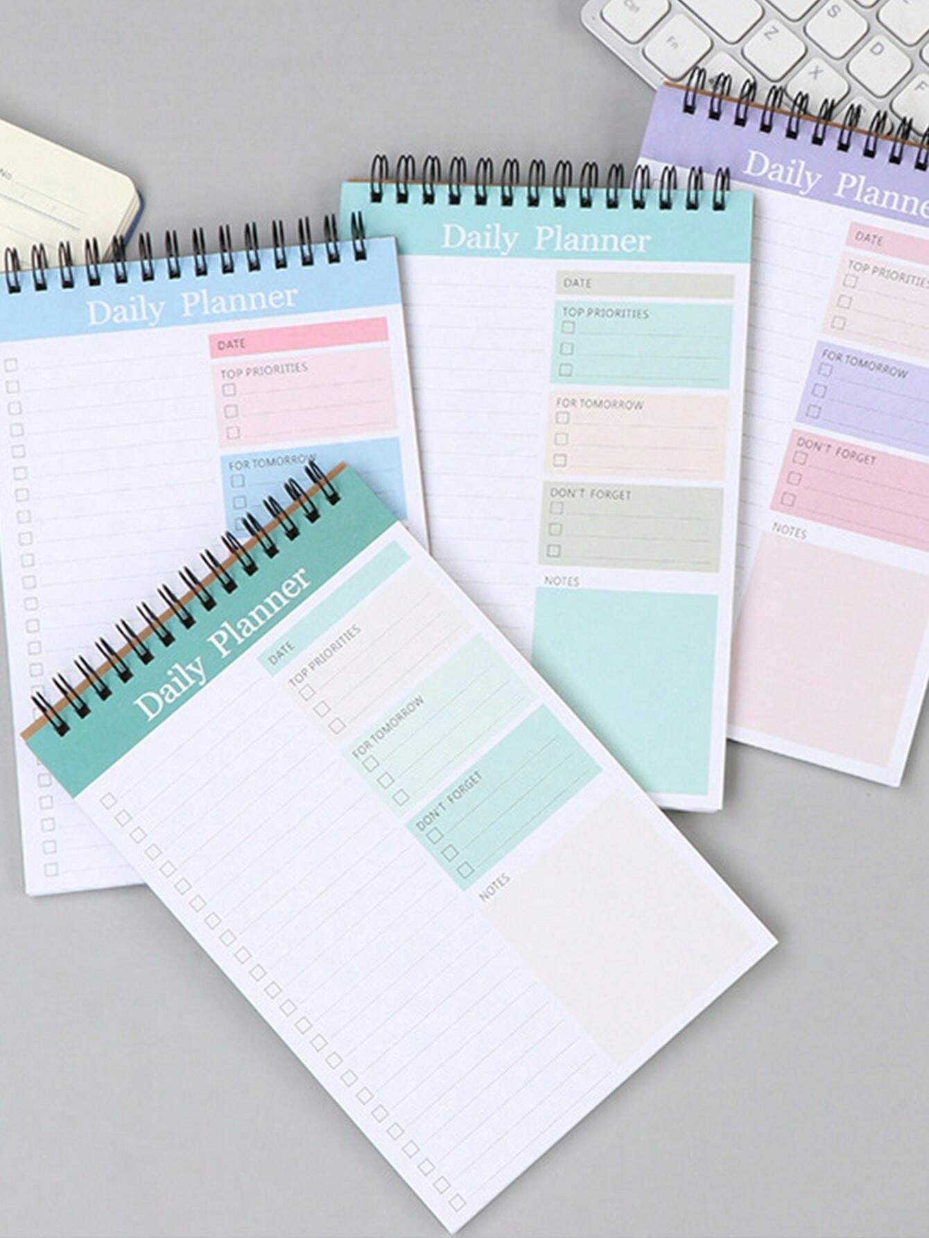 Daily Planner Schedule Notebook For Students & Work Time Management ...