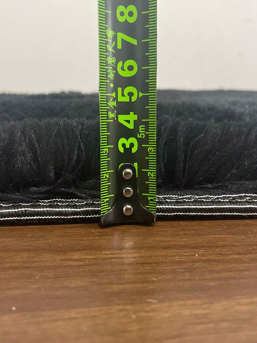 1PC Rugs For Living Room Black Fluffy Fluffy Shaggy Fuzzy Area Rug ...