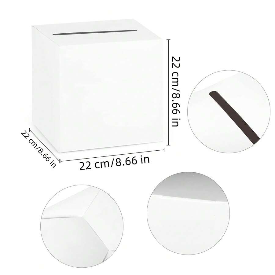 DIY White Card Box Wedding Favors Post Box Cardboard Wedding Party ...