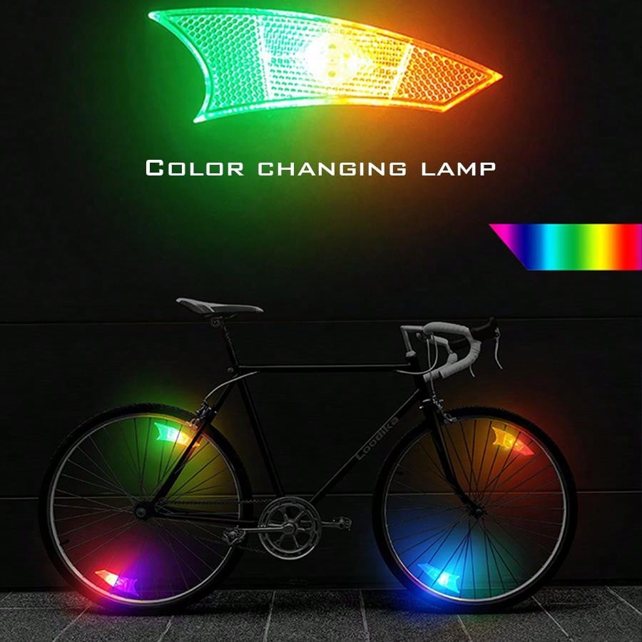 1pc High Brightness Bicycle Spoke Light Wheel Light Reflective ...