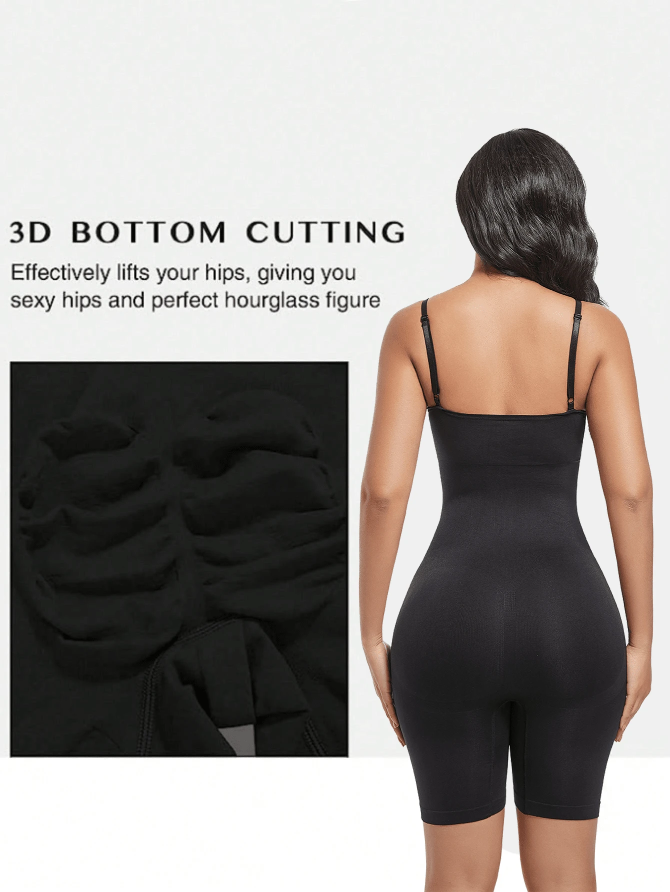 Women's Bodycon Shapewear Bodysuit With Tightening Straps & Full Chest ...